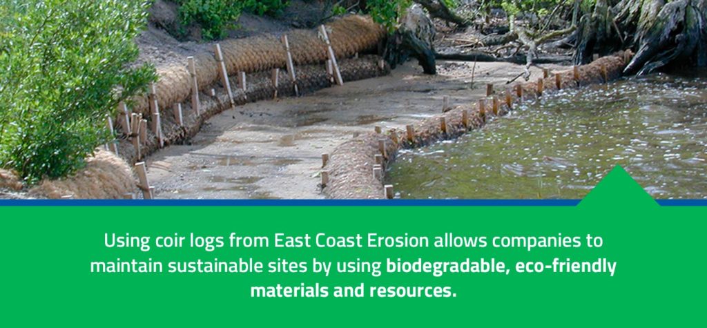 Coir Logs | All Natural Domestially Manufactured | East Coast Erosion